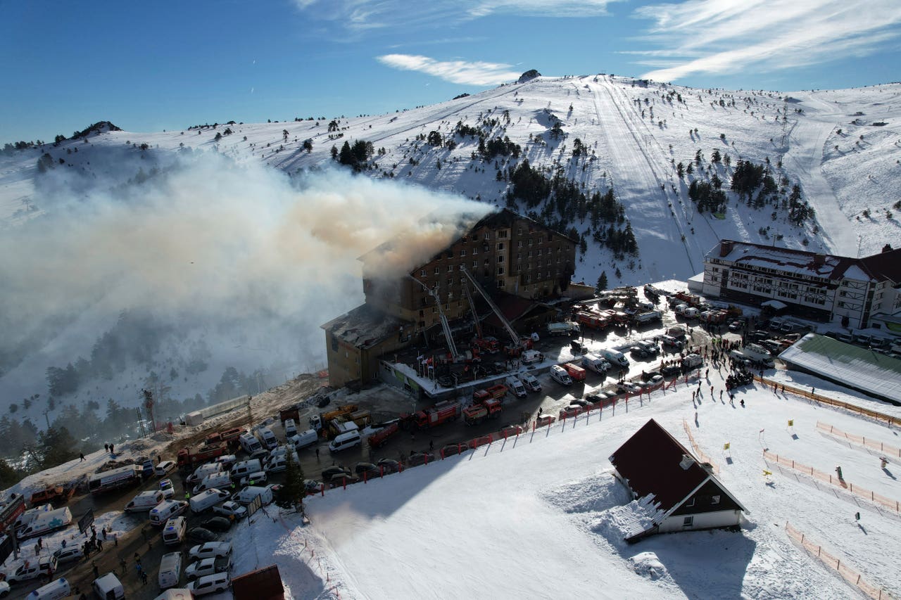 Number of people detained over deadly Turkish ski resort fire rises to 14 | Bracknell News