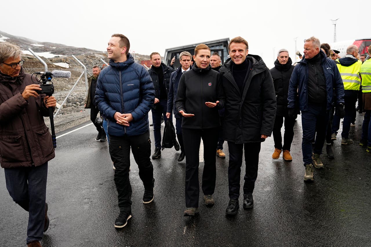 Macron visits Greenland to show European support for strategic Arctic ...