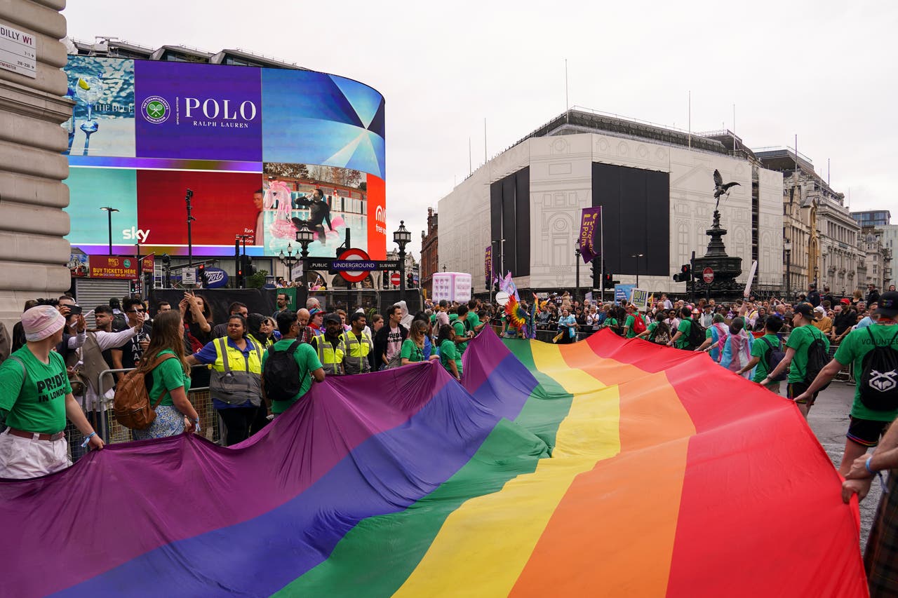 LGBT artists decry Supreme Court ruling at rainy London Pride parade ...