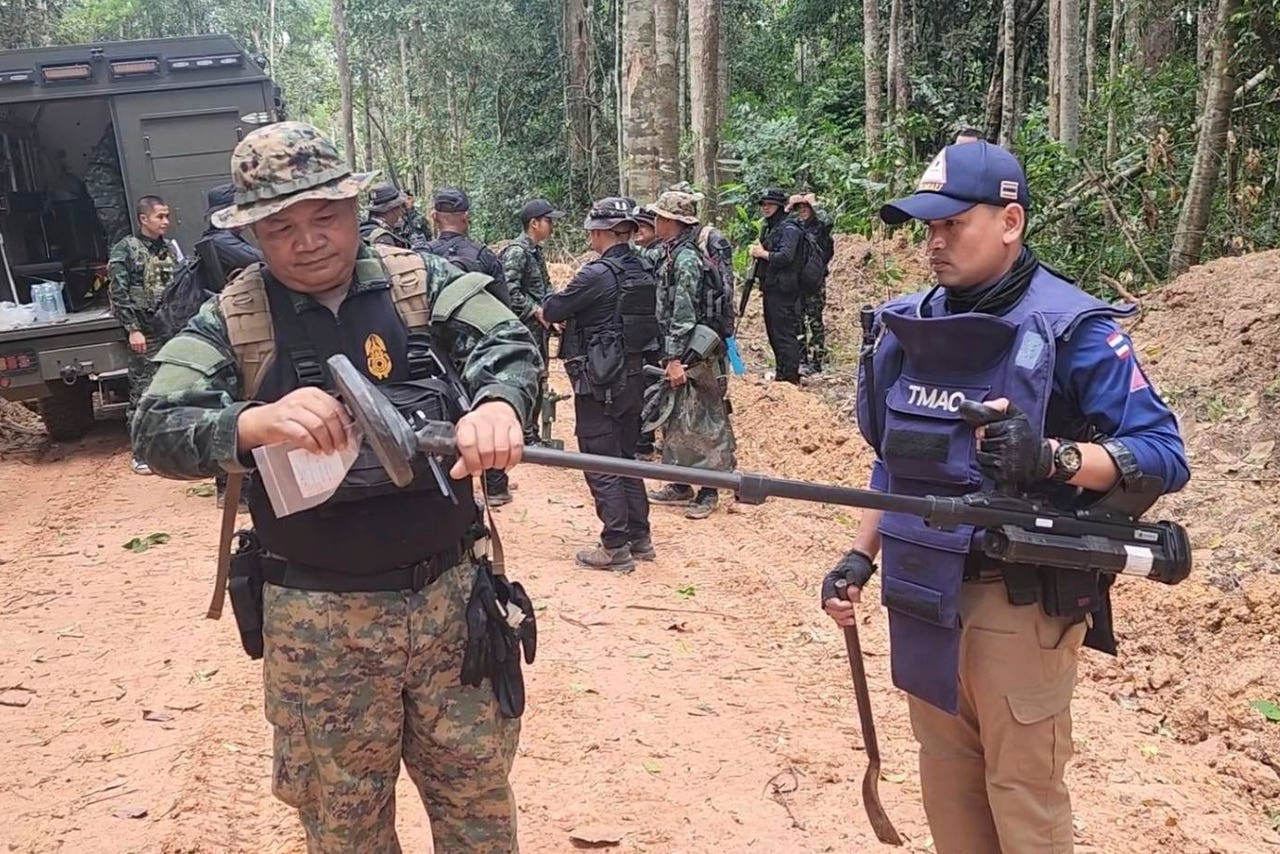 At least 12 killed as Thailand and Cambodia exchange fire on disputed ...