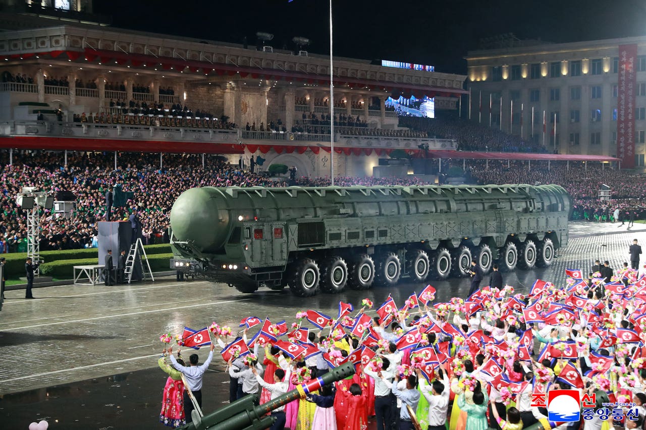 North Korea displays new long-range missile at military parade | Express & Star
