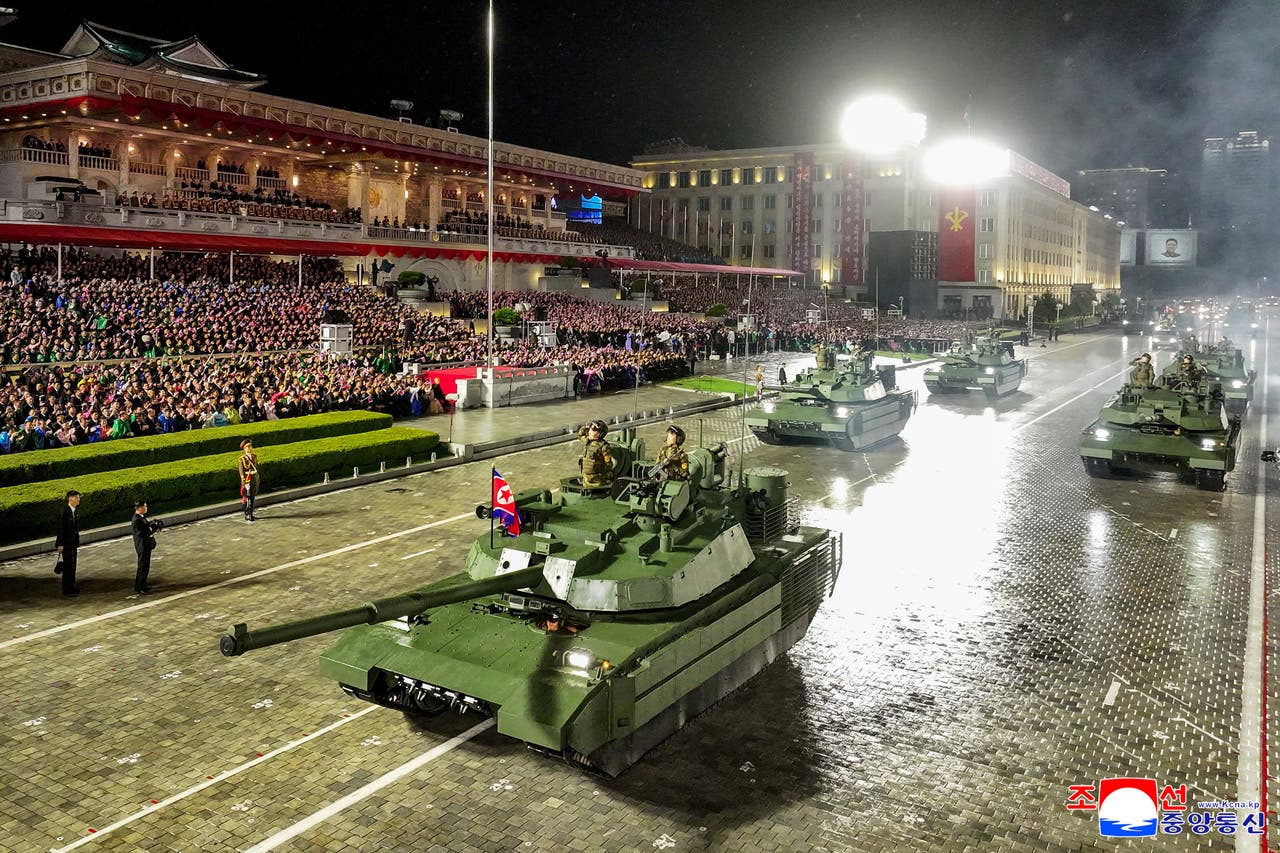 North Korea displays new long-range missile at military parade | Daily Echo