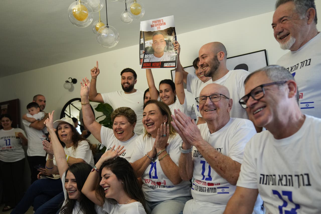 First of surviving Israeli hostages handed over to Red Cross by Hamas ...