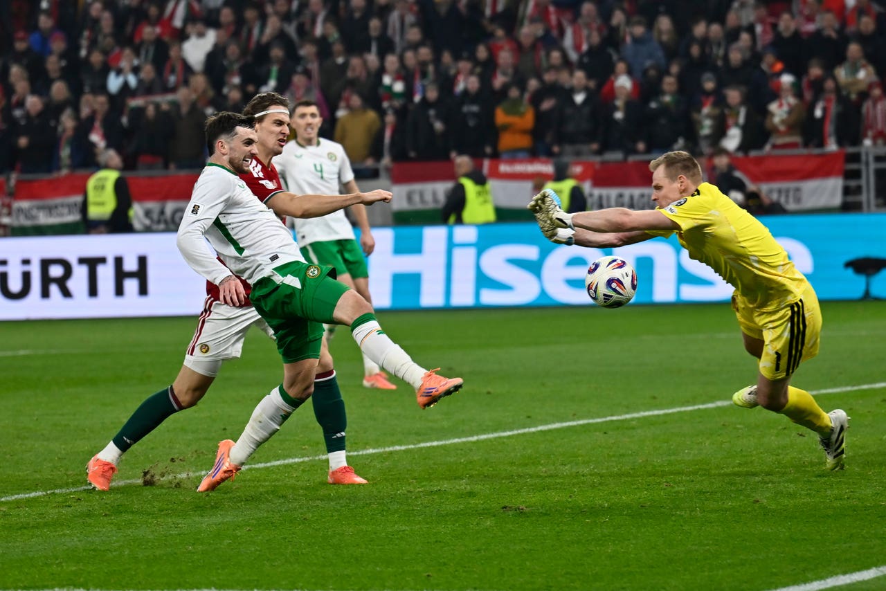 Troy Parrott hat-trick earns Republic of Ireland a World Cup play-off ...