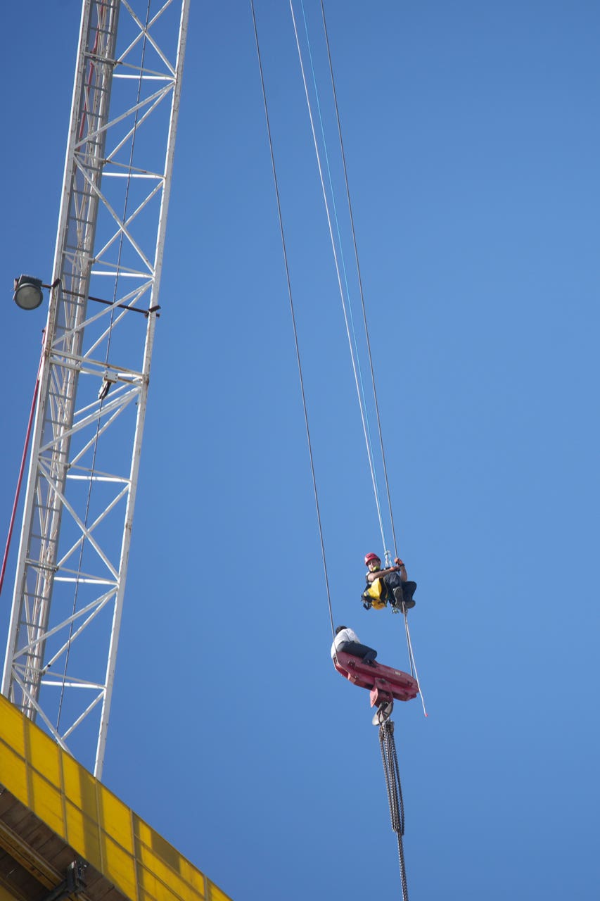 Jerusalem fire teams rescue 15-year-old stuck on crane over high-rise building | Express & Star
