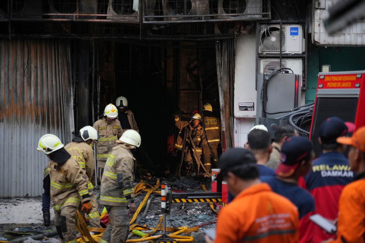 Office building fire in Indonesian capital leaves 22 dead | Warrington ...