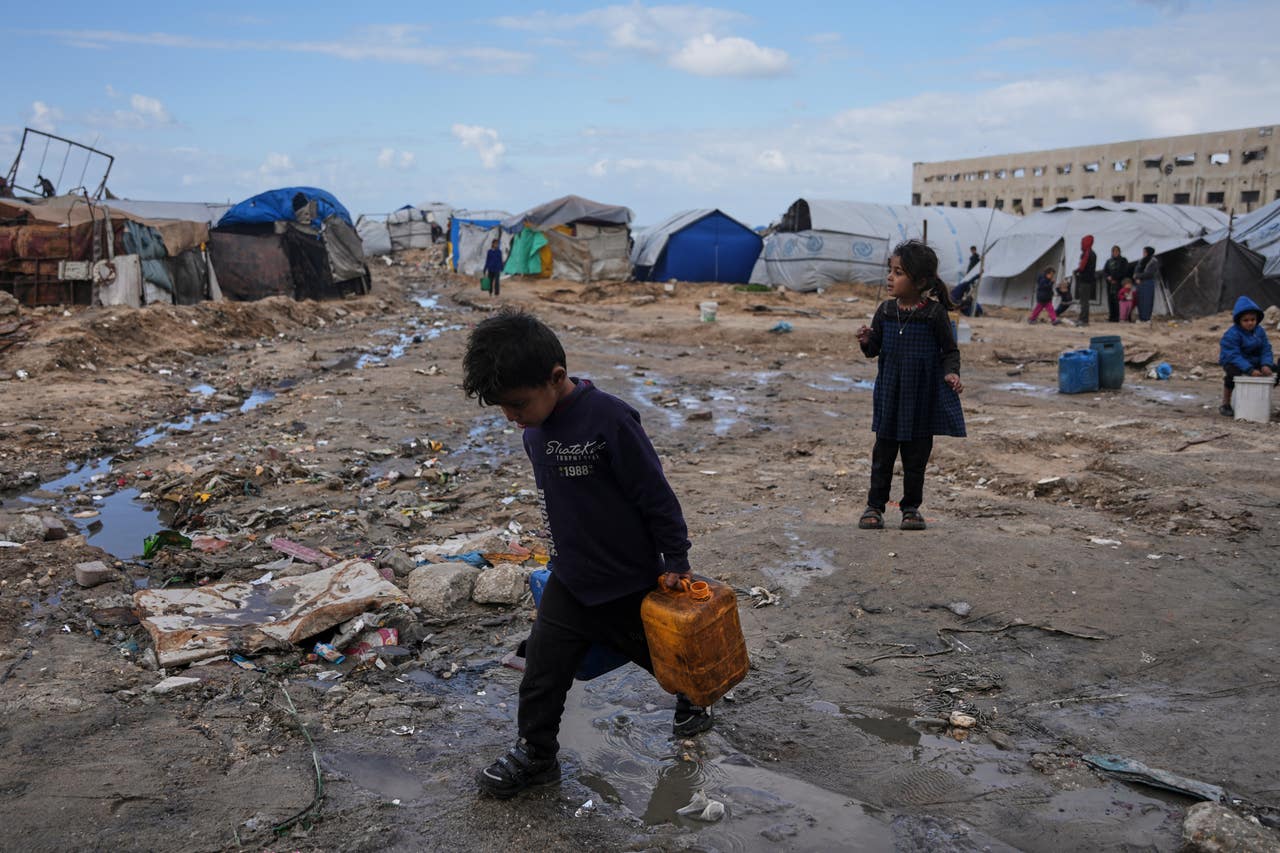Rain floods camps for displaced Palestinians in Gaza | Lowestoft Journal