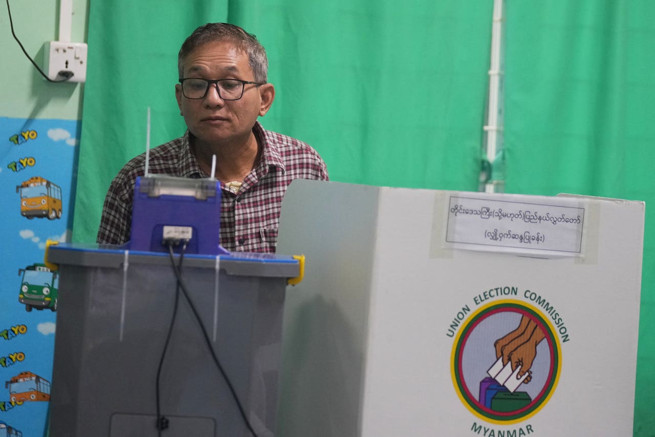 Myanmar holds second round of voting in first election since military ...