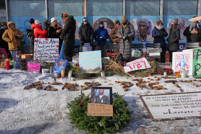 Protesters demand immigration agents leave Minneapolis after fatal ...