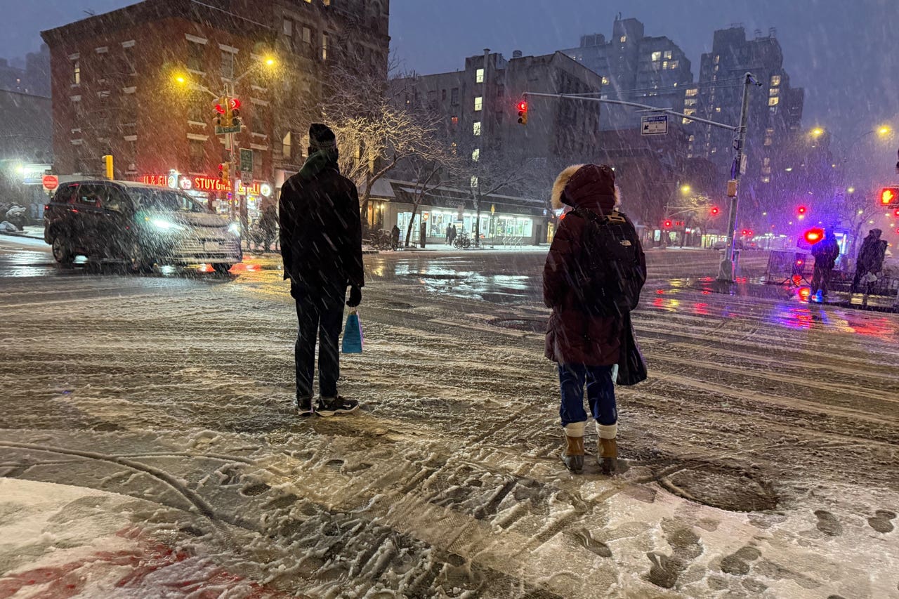 Travel ban and blizzard warnings as major storm hits north-east US ...