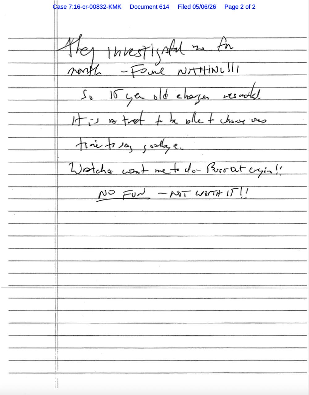 Note ex-cellmate says he found after Epstein’s suspected suicide bid is ...