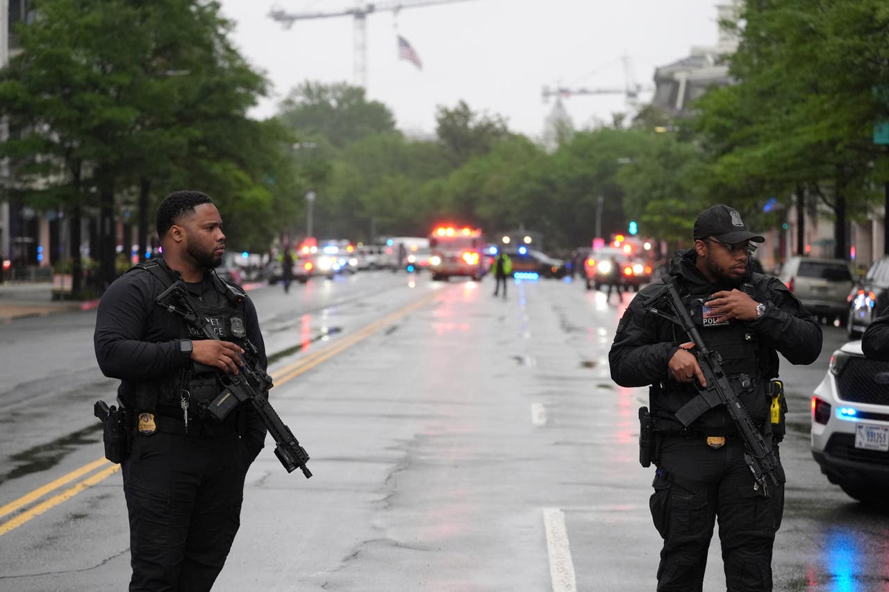 US Secret Service and police respond to reports of shots fired near ...