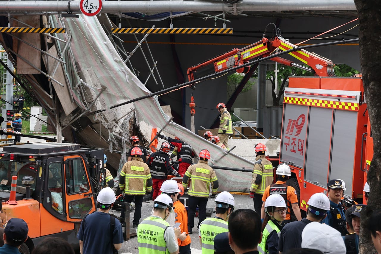 Three dead in South Korea after collapse at overpass demolition site ...
