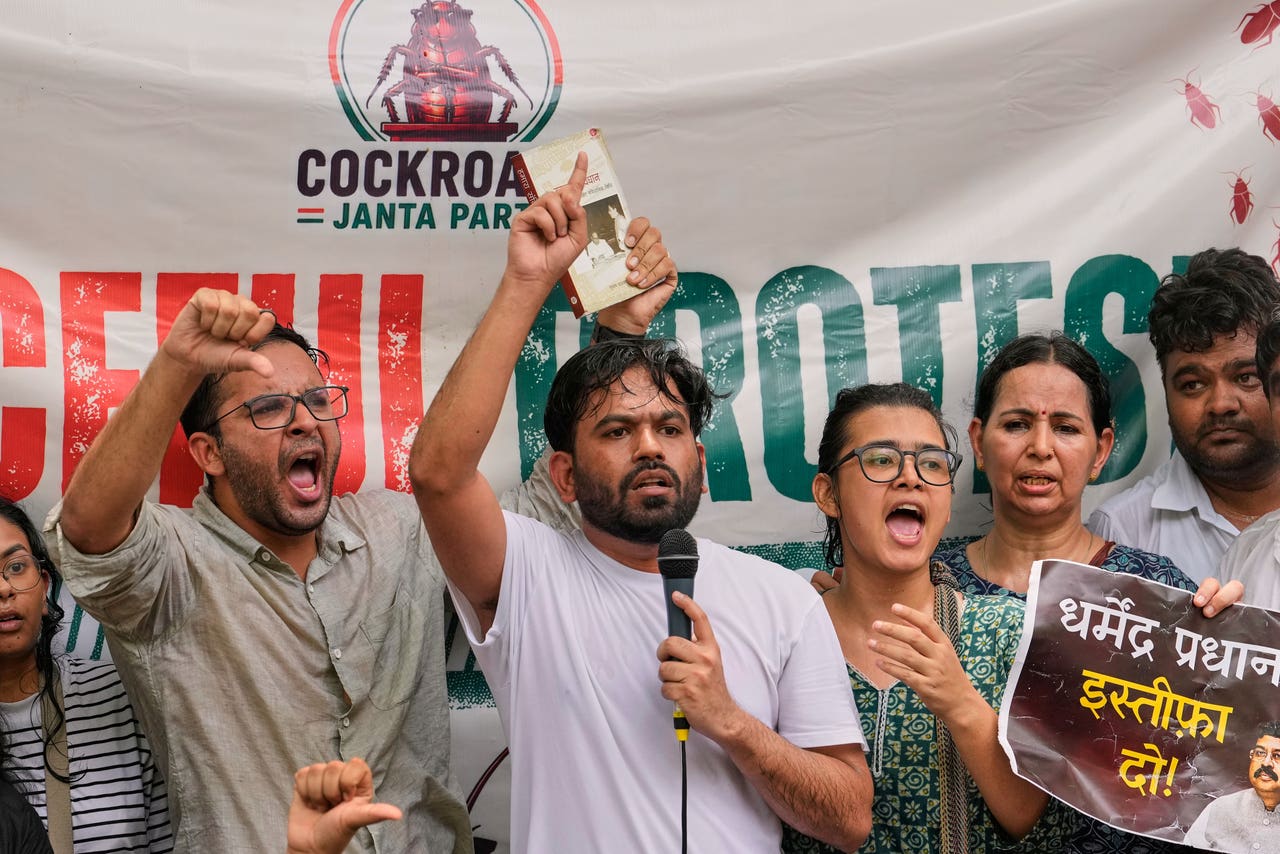 Mock political party for India’s young ‘cockroaches’ holds first street ...