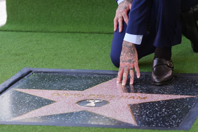 Sir David Beckham reflects on ‘working-class’ upbringing in Walk of ...