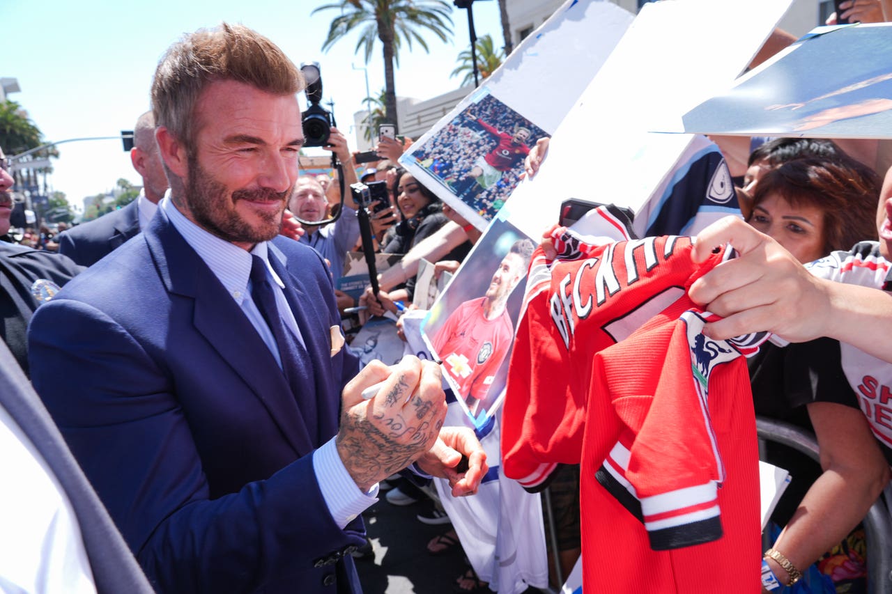 Sir David Beckham reflects on ‘working-class’ upbringing in Walk of ...
